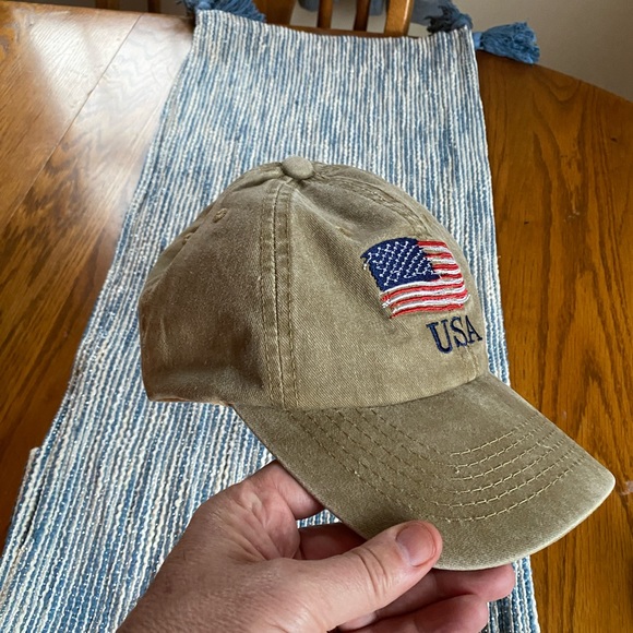 Accessories | Usa Flag Hat Usa Flag Cap United States Embroidered Tan ...